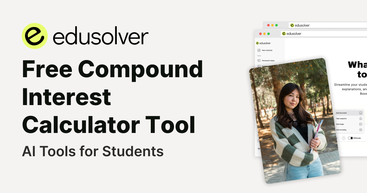 Free Compound Interest Calculator Tool