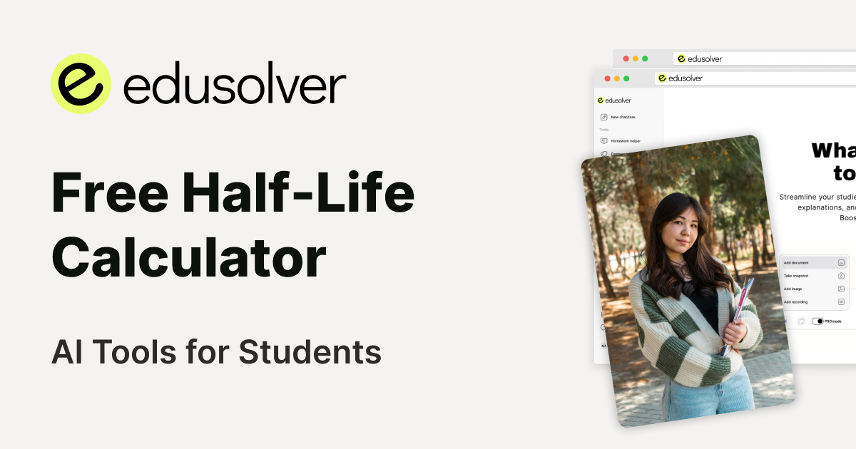 Free Half-Life Calculator