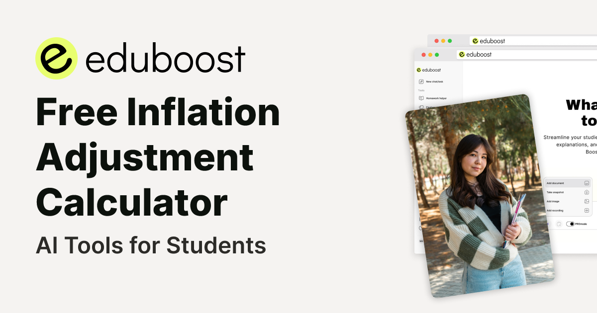 Free Inflation Adjustment Calculator