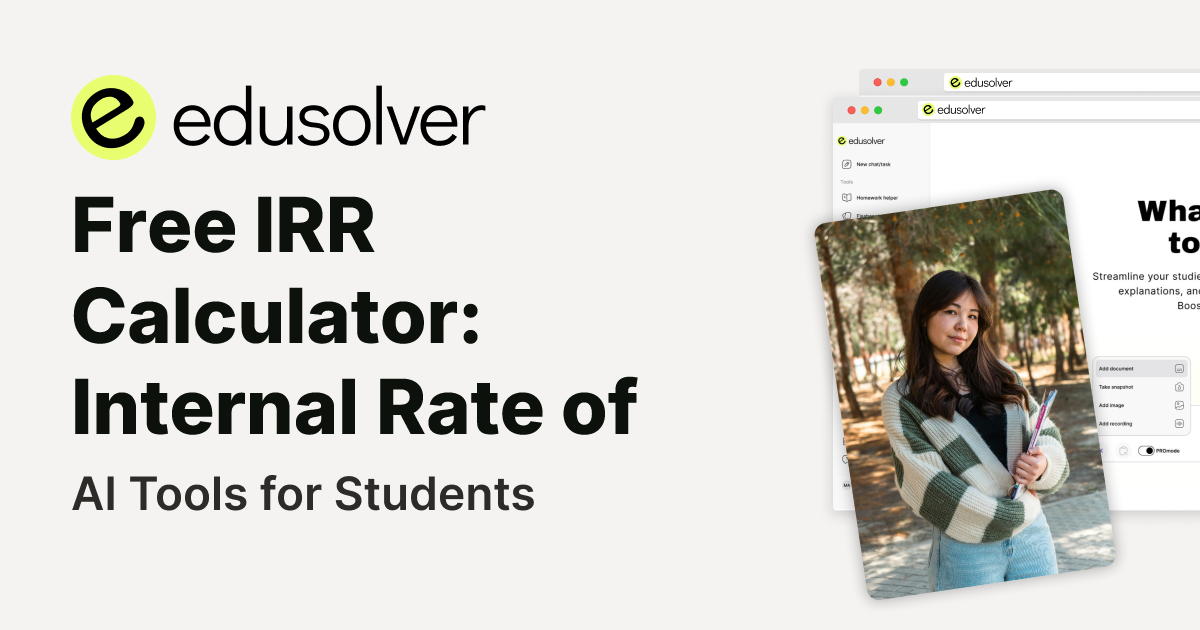 Free IRR Calculator: Internal Rate of Return