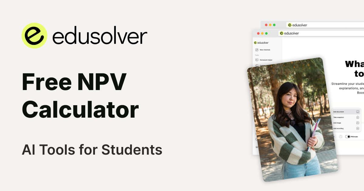 Free NPV Calculator: Net Present Value