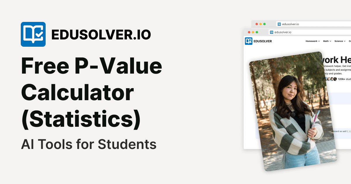 Free P-Value Calculator (Statistics)