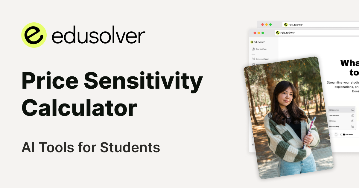 Free Price Sensitivity Calculator