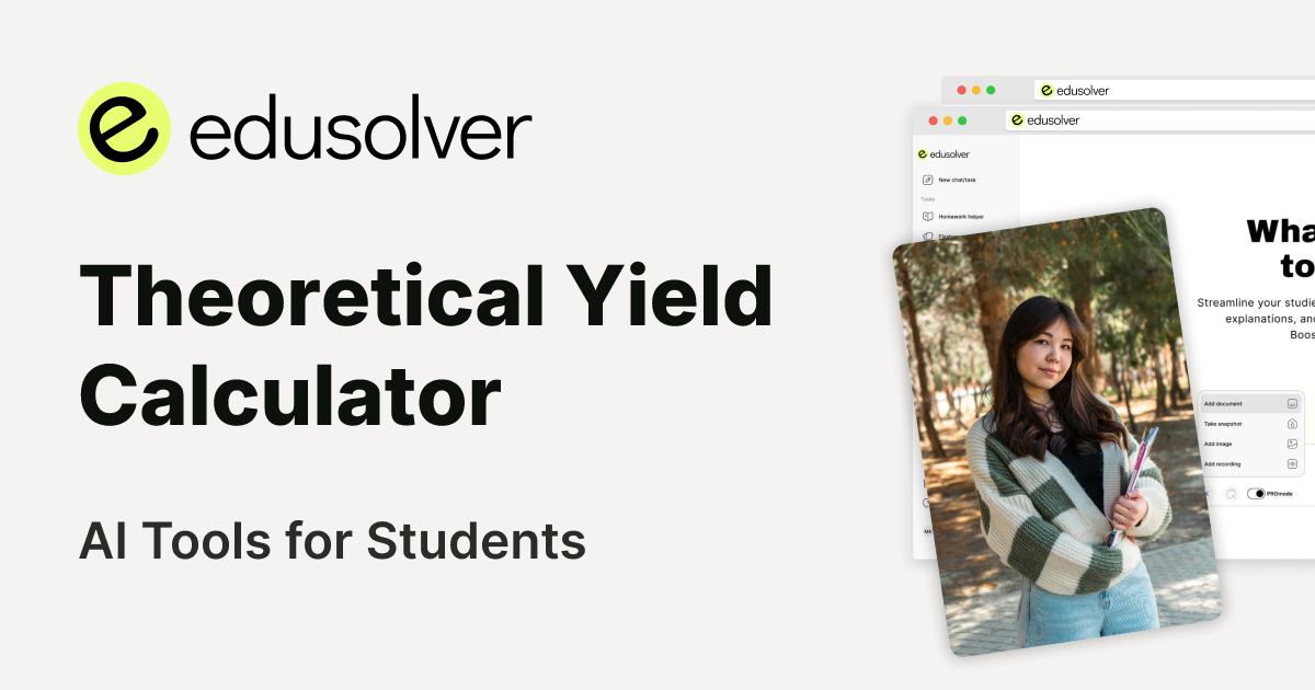 Free Theoretical Yield Calculator