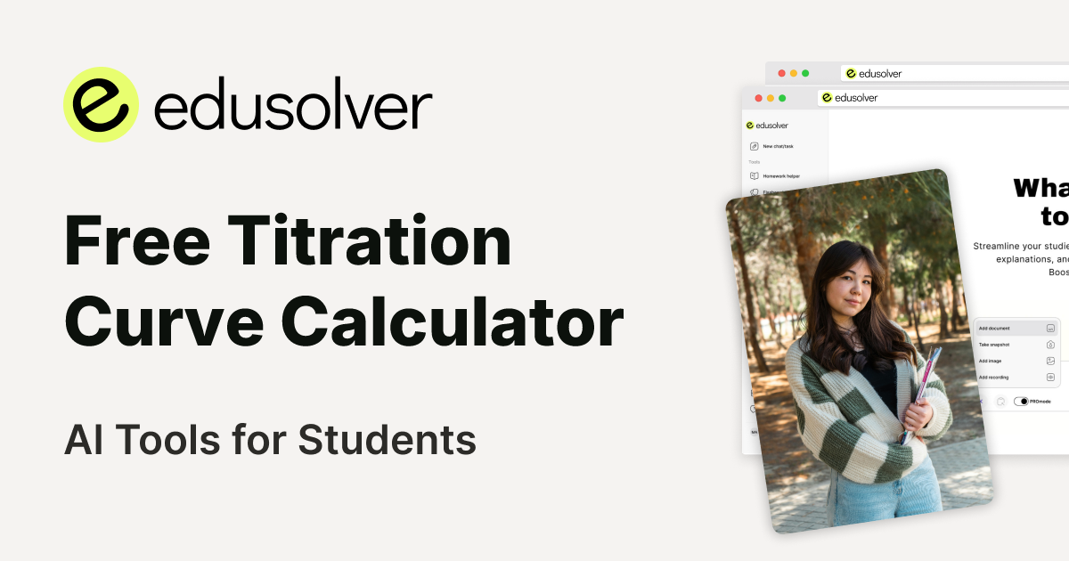Free Titration Curve Calculator