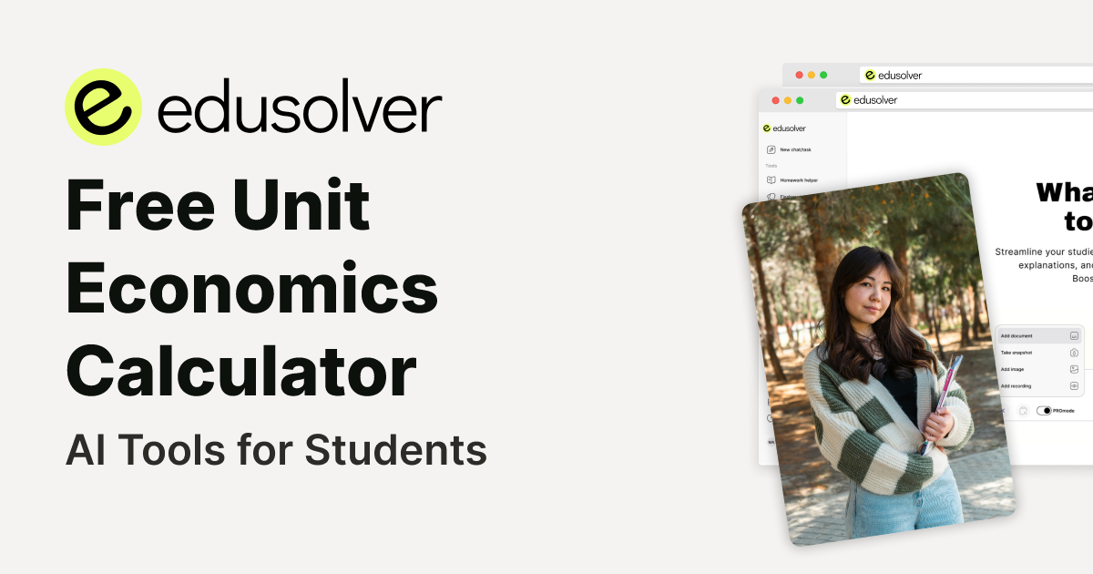 Free Unit Economics Calculator