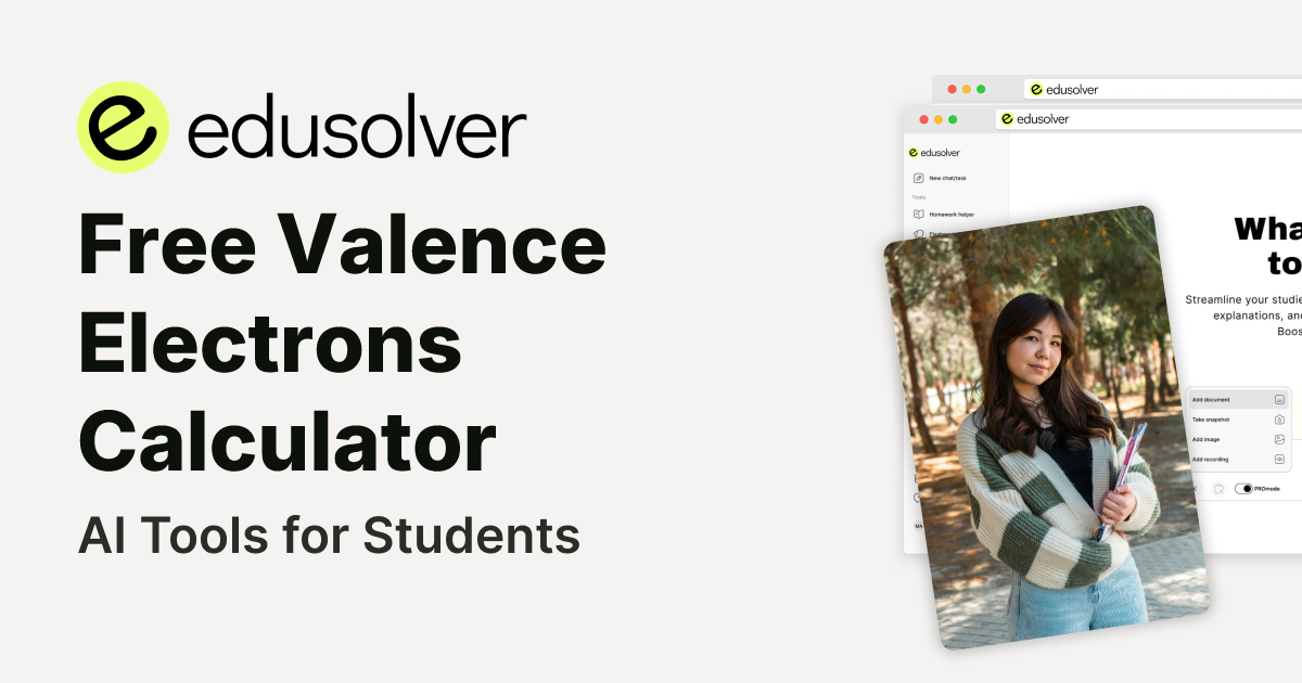 Free Valence Electrons Calculator