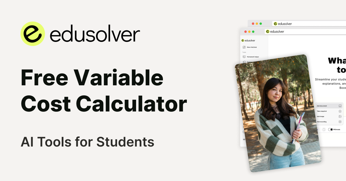 Free Variable Cost Calculator