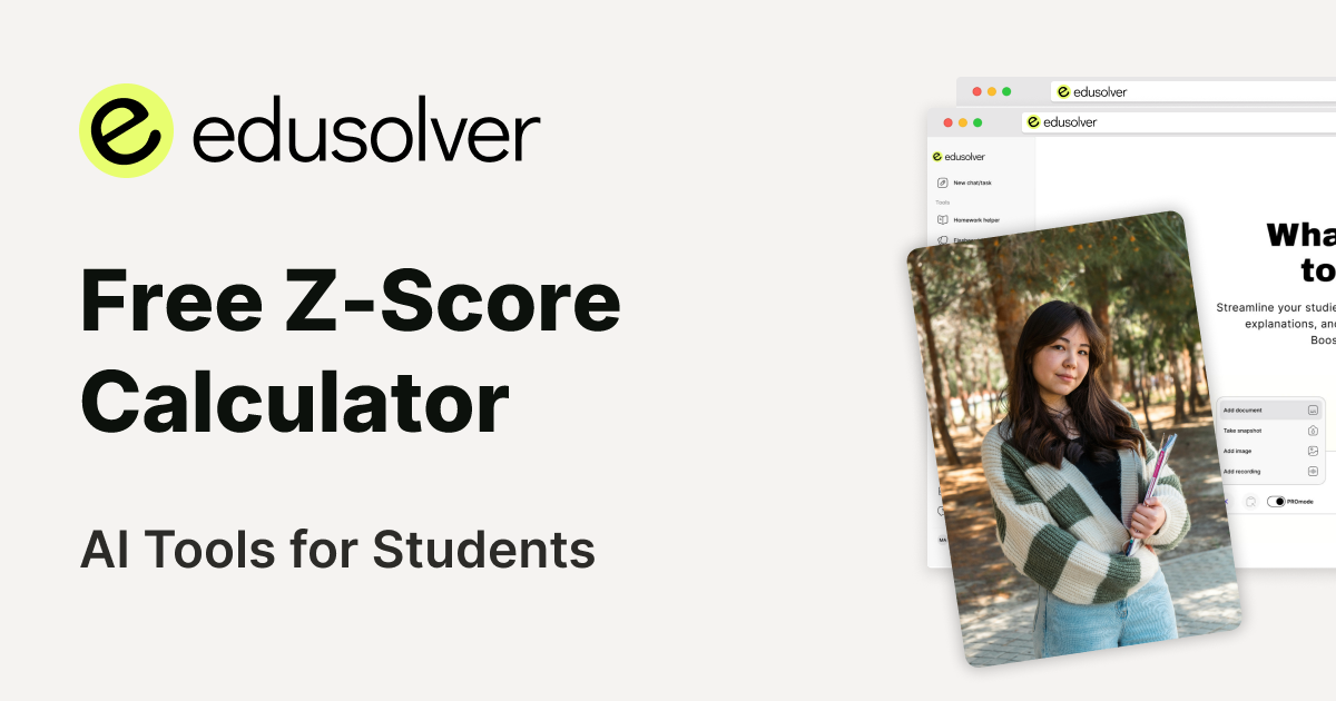 Free Z-Score Calculator (Statistics)