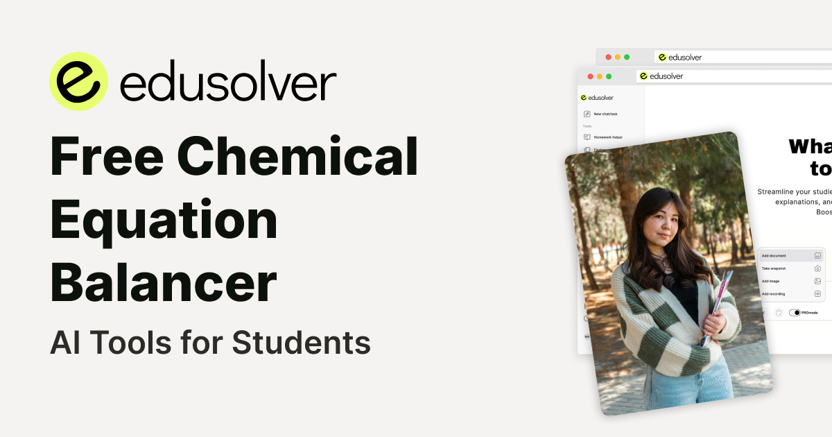 Free Chemical Equation Balancer