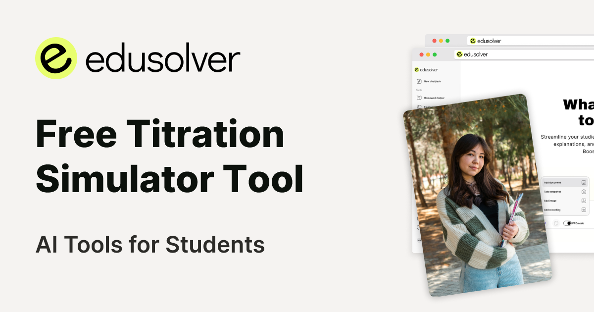 Free Titration Simulator Tool