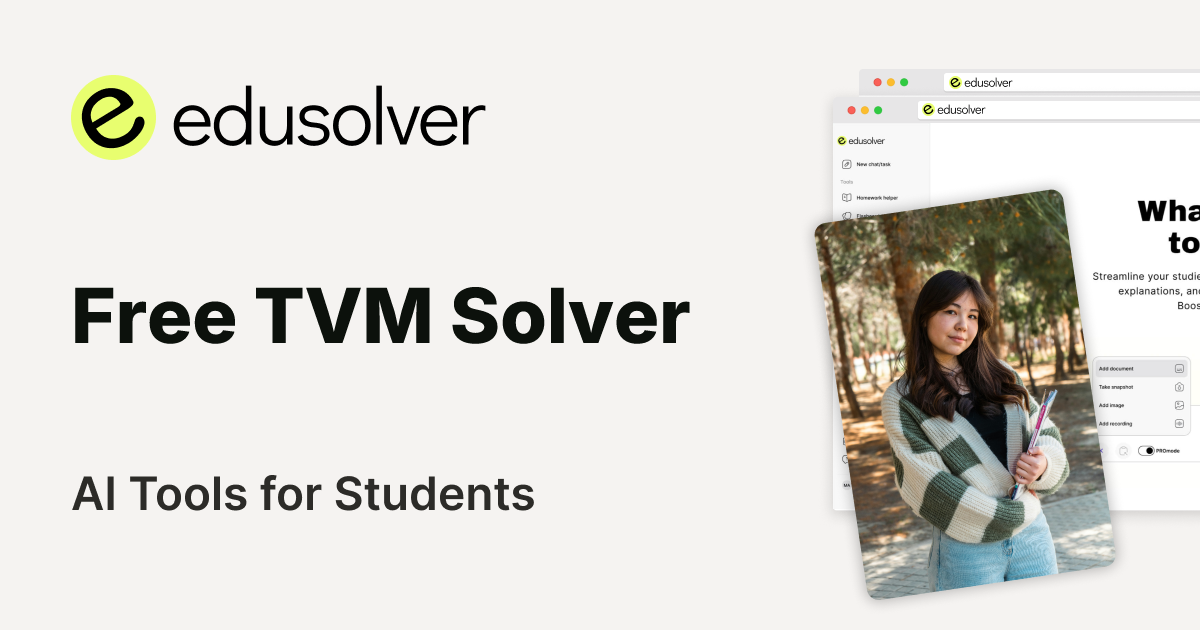 Free Time Value of Money (TVM) Solver