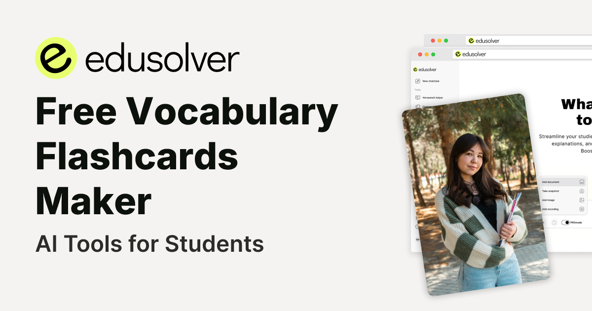 Free Vocabulary Flashcards Maker