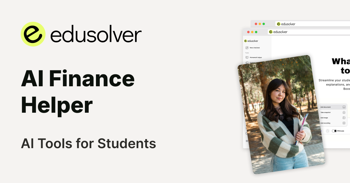 AI Finance Solver: Get Instant Help with Finance Homework ...