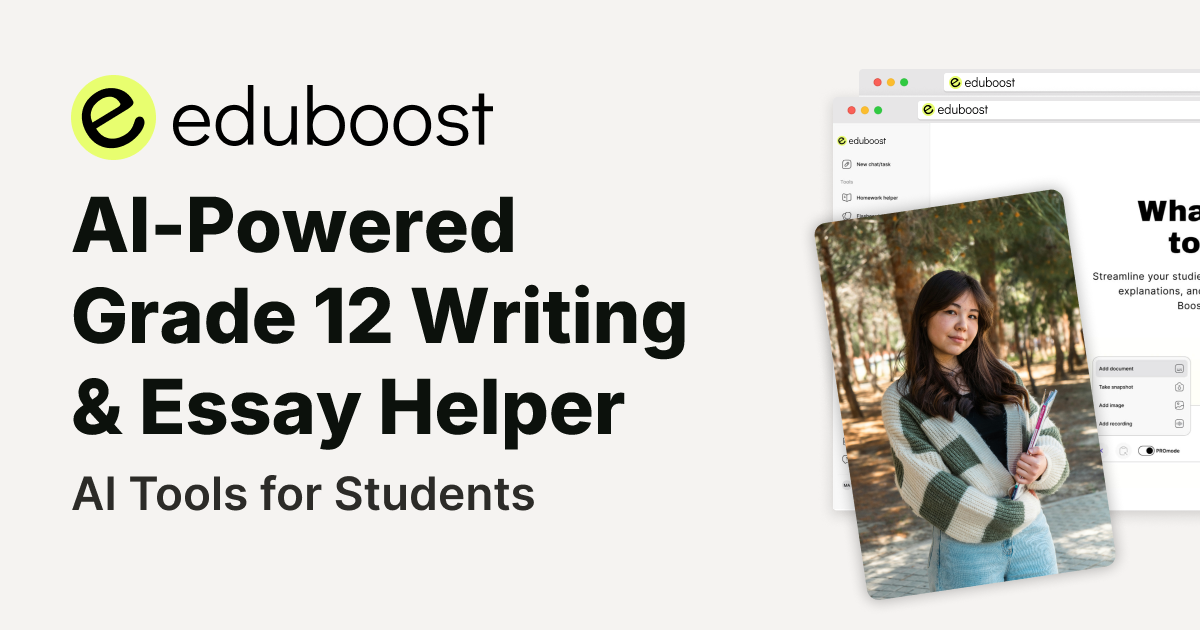 Free AI-Powered Grade 12 Writing & Essay Helper